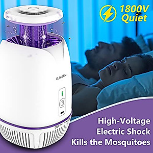 Bug Zapper Indoor Electric, Mosquito Zapper Repellent with UV Light Attractant, Fly Zapper, Mosquito Killer Outdoor, Insect Fly Trap for Home Bedroom Backyard Patio
