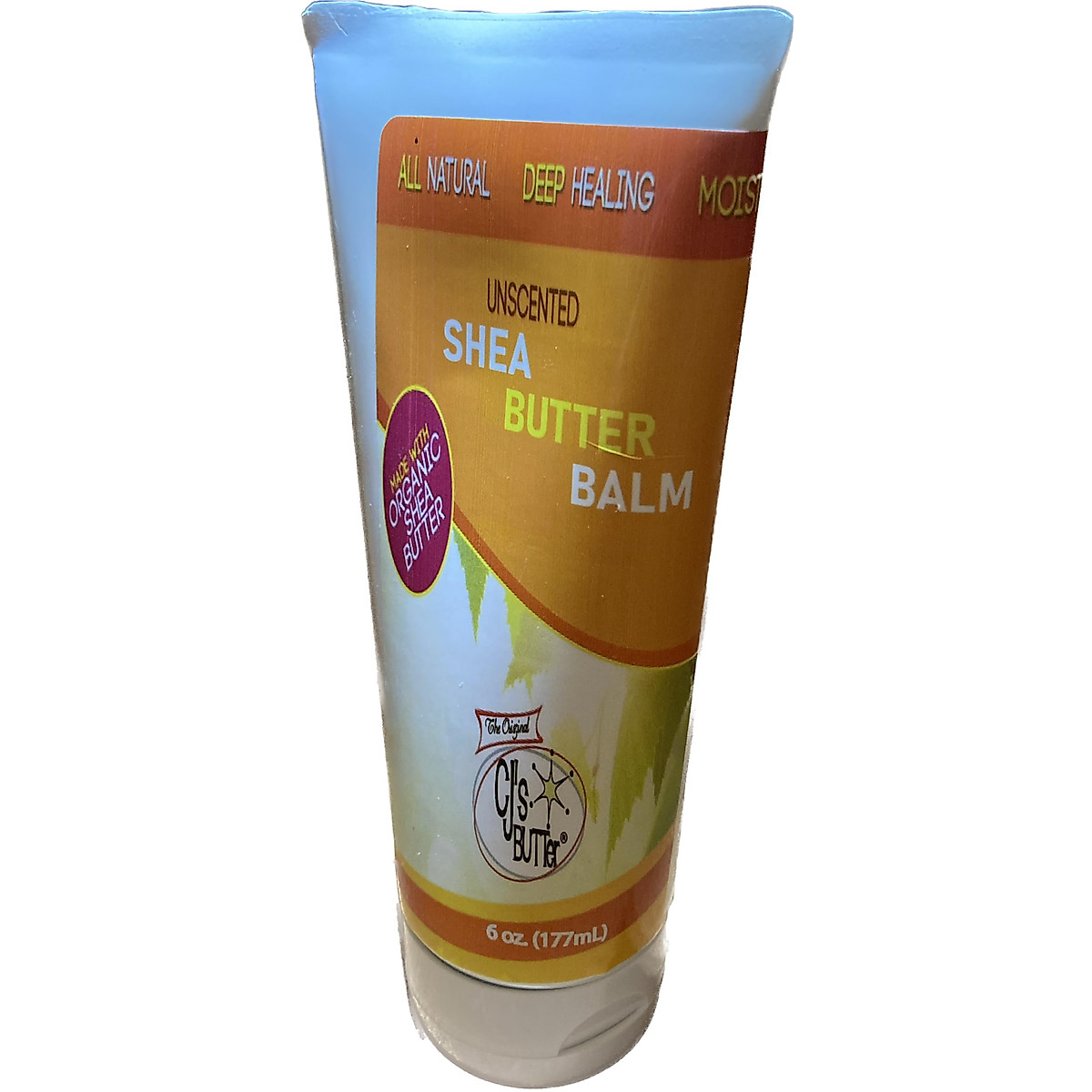 The Original CJ's BUTTer® All Natural Shea Butter Balm - Unscented, 6 oz. Tube