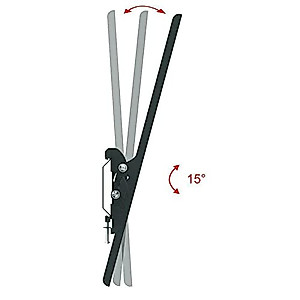 Tilt 15°TV Wall Mount for 32 37 40 47 50 55 60 65 70 Plasma LED LCD TV Display, Heavy-Duty Steel Construction in Classic Black Finish, Load Capacity Up to 110lbs GPJCFCDUS