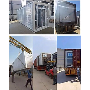 Prefabricated Luxury 2 Bedroom Multi Family Expandable Houses Luxury Steel Frame Home House 20ft Detachable Container Home
