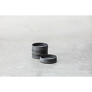 Fortessa Sound Stoneware 16 Piece Dinnerware Set, Service for 4, Thunder