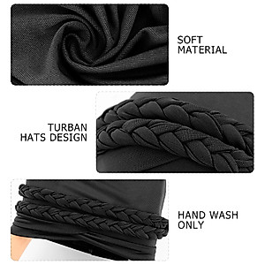 Turbans for Women African Pre-Tied Head Scarf for Women's Hair Wraps Cover Beanie Cap Cancer Chemo Headwear for Women