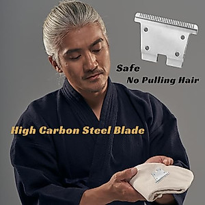 URBANER Mustache Edger, Battery Operated, Waterproof Compact Beard Trimmer for Men, Portable Clipper for Travel Grooming, Gift for Men, Length Adjustable, MB-042