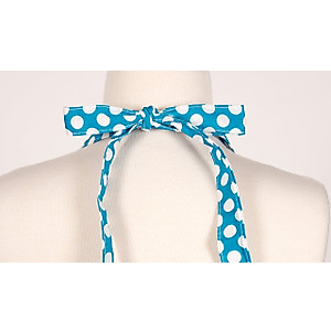 KAF Home Adult's Hostess Extra Long Ties – Adjustable Bib Cupcake Apron-Machine Wash-Used in Kitchen, Gardening, Multicolor