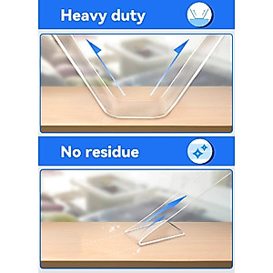 Lancord Double Sided Tape Heavy Duty (10FT), Clear Mounting Tape Strong Adhesive Strips Sticky Nano Tape, Multipurpose Removable Transparent Two Sided Poster Wall Tape (10FT x 1" x 0.07")