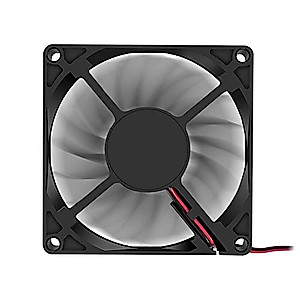 Dorhea 4PCS 80x80x15mm Fan 12V 2Pin DC 8015 Brushless Cooling Case Fan 80mm 15mm for Cooling PC Computer Case CPU Radiator Cooler Fan 2Pin