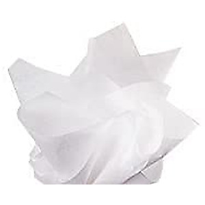 White Tissue Paper for Gift Wrapping, Gift Packaging, Floral, Birthday, Christmas, Halloween, DIY Crafts and More | 15" X 20" 100 Sheets