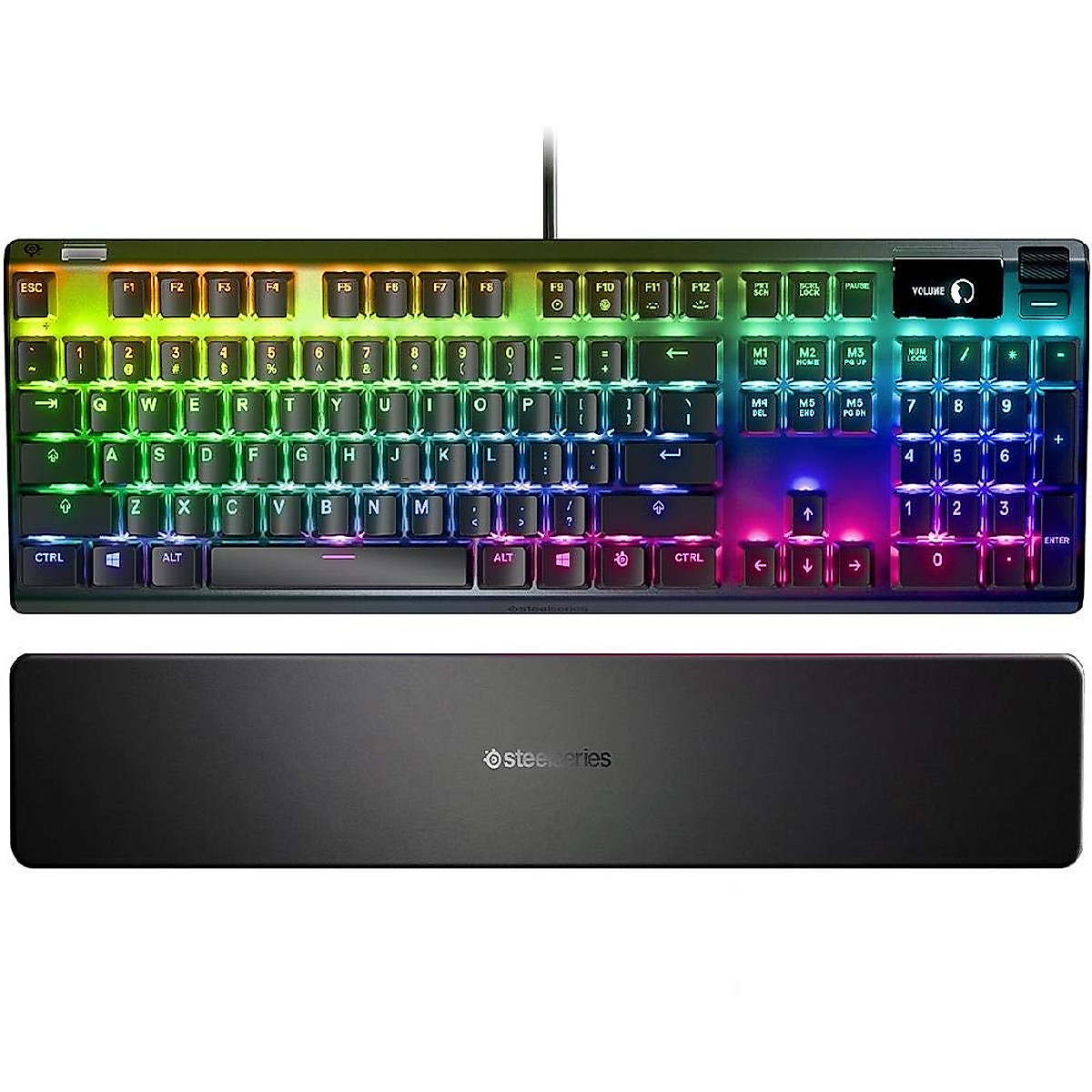SteelSeries Apex 7 Mechanical Gaming Keyboard, OLED Smart Display, Red Switches - Turkish QWERTY Layout PC