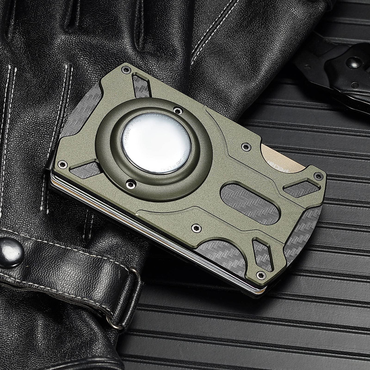 furid Apple Airtag Wallet Men: Air Tag Wallet, Wallet with Airtag Holder, Minimalist Slim Wallet with Money Clip