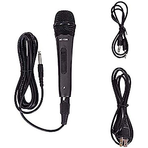 Ridgeway QS-805 Portable Audio Bluetooth - Portable - Woofer Rechargeable Speaker with Long-Lasting Battery USB/FM Radio/AUX in/Mic in/with LED Light - Black