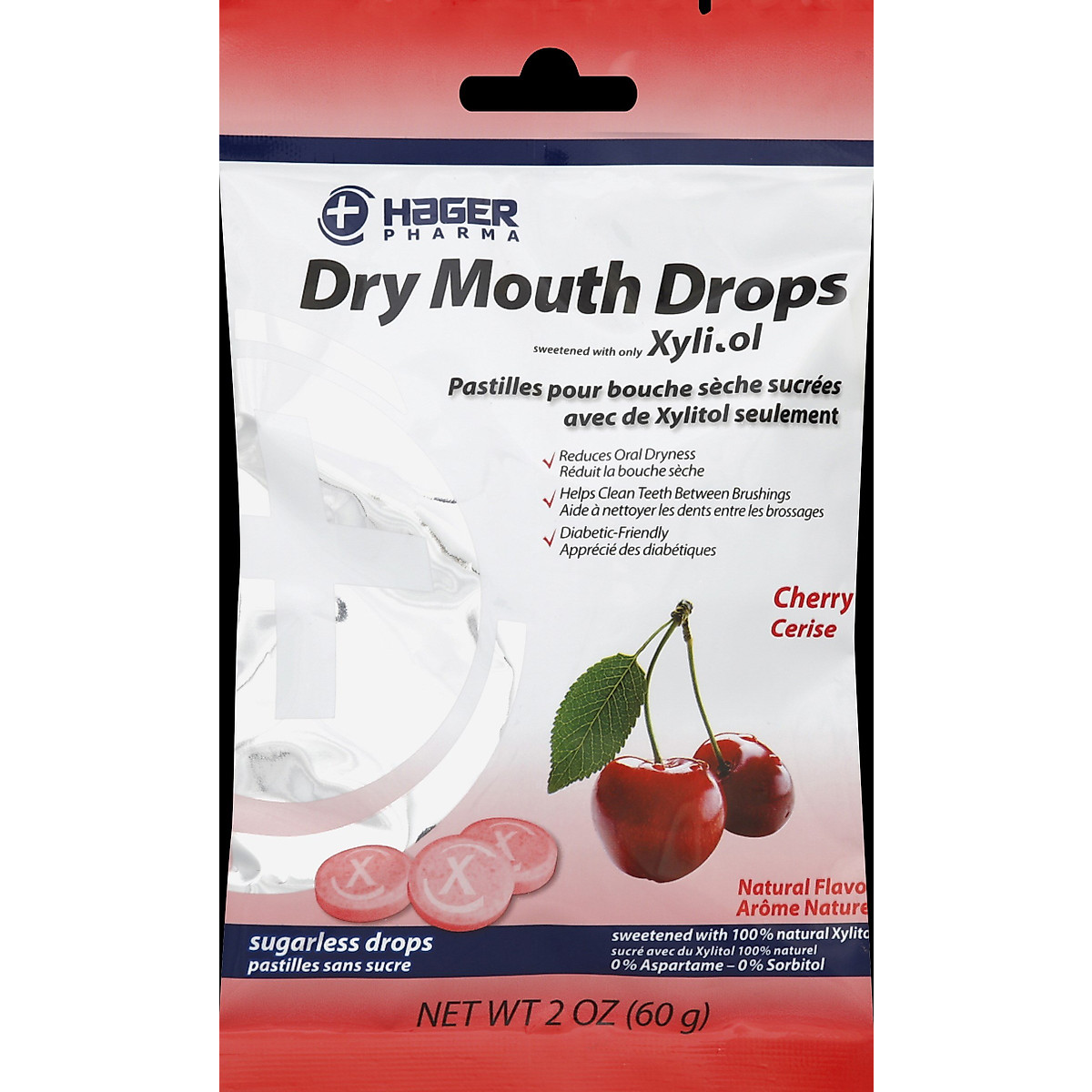 Miradent Dry Mouth Drops Cherry 2 Oz