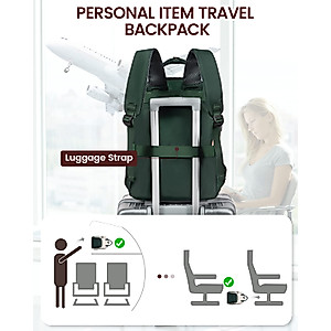 LOVEVOOK Laptop Backpack for Women, Fits 15.6 Inch Laptop Bag, Fashion Travel Work Anti-theft Bag, Business Computer Waterproof Backpack Purse, Backpacks, Beige-Green-Black