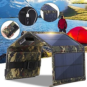 Solar Panels Portable - 10 Wa-tts Solar Panel High-Efficiency Module Monocrystalline Technology Work Mountain Climbing and Camping Outdoor Sports