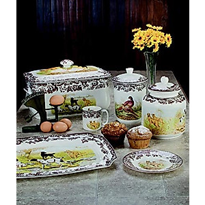 Spode Woodland Ascot Cereal Bowl, Black Labrador, 8” | Perfect for Oatmeal, Salads, and Desserts | Made in England from Fine Earthenware | Microwave and Dishwasher Safe