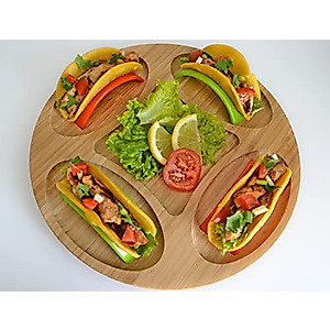 Taco Holders Set Of 24 || 24 pcs Taco Shell Stand || 12 pcs Red Color and 12 pcs Green Color Taco Stands || BPA Free || Disposable Taco Holders Set Dishwasher and Microwave Safe