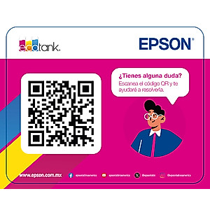 Epson EcoTank ET Series Wireless Color Inkjet All-in-One Supertank Printer, Borderless Photo Printing, Print Scan Copy, Voice Activated - 10.5 ppm, Ethernet, White