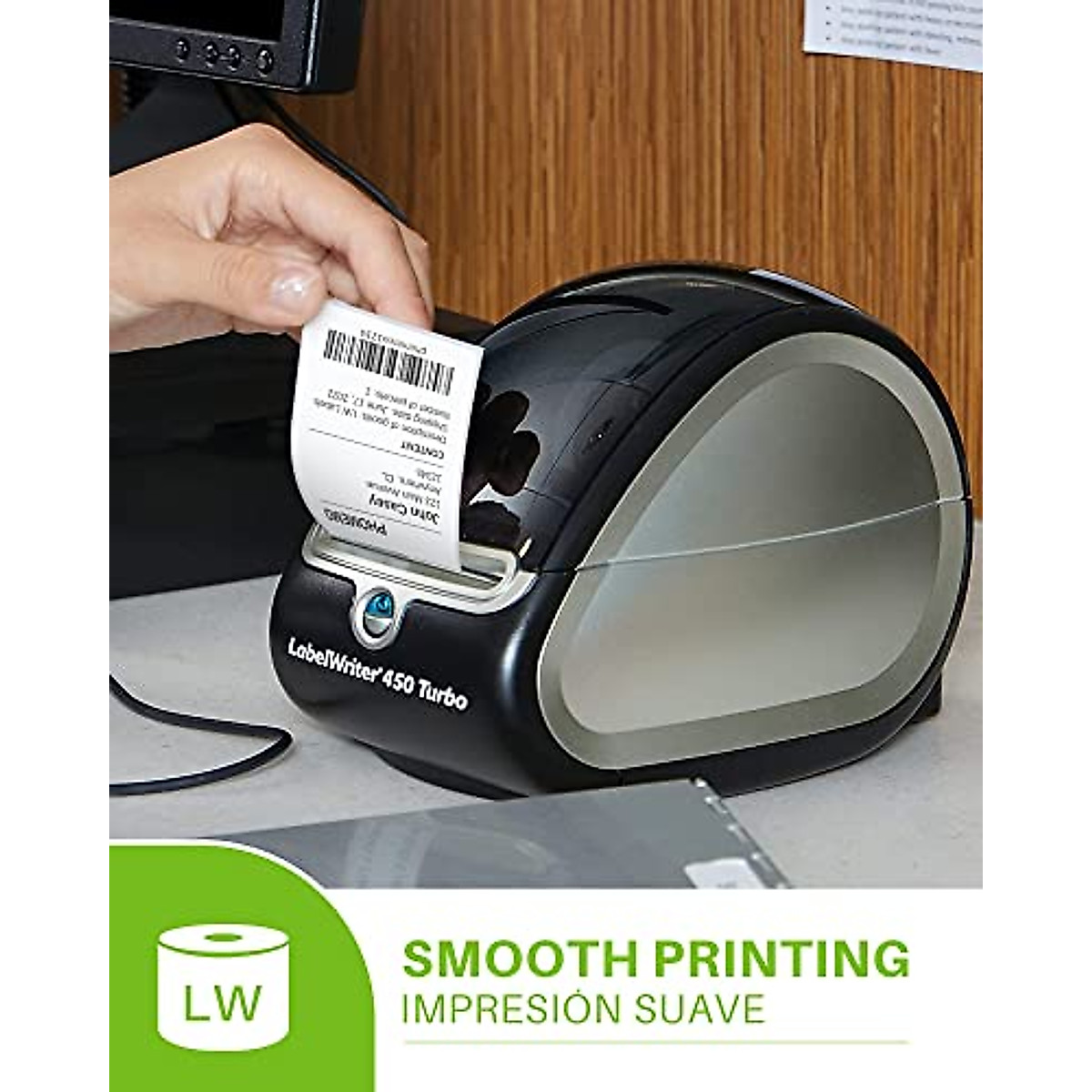PHOMEMO - Replacement for DYMO 30256-2-5/16" X 4” Shipping Labels, Compatible with Rollo, DYMO Labelwriter 450, 4XL & Zebra Desktop Printers 8 Rolls/2400 Labels