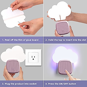 Careland Plug in Fly Traps for Indoors Electric Flying Insect Trap Gnat Killer for Home - Catch Fruit Flies, Mosquitoes, Gnats, Moths & Other Insects with UV Light and Sticky Board (Purple 2pack)