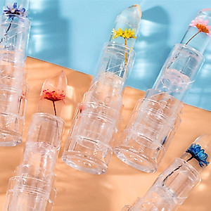 Flower Lip Balm for Dry Cracked Lips Long Lasting Hydrate Moisturize Clear Lip Gloss for Women Teen Girls