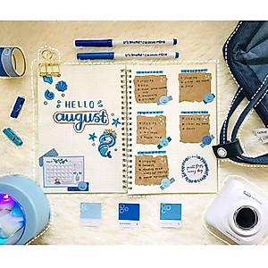 PAPERANG P1 Mini Pocket Printer BT Wireless Thermal Printer Portable Mobile Printer 200dpi for Photo Picture Receipt Memo Note Label Sticker Compatible with Android iOS Windows Mac