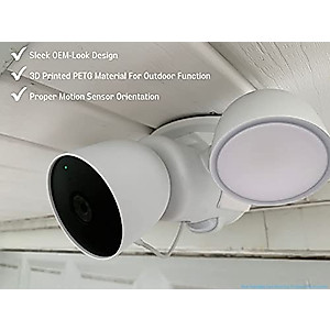 Nest Floodlight Eave Mount, White (MF001)