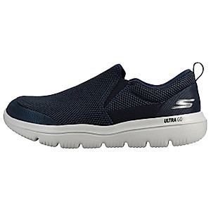 Skechers Men's GO Walk Evolution Ultra-Impeccable Sneaker, Navy/Gray, 13