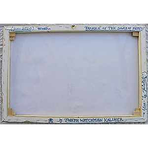 Joseph KALIHER (Texas 1970) PARABLE OF THE SOWER OF MEMES OIL on CANVAS cm 40x60