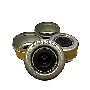 M-Parts 4PC Trailer Hub Dust Caps with Rubber Lubbed Cap, 2.75" OD x 1.5" Height, for 8-Lug 7,000/8,000LB Trailer Axle Wheel Hub, Rubber Grease Dust Cap for Wheel Beaing Hub DC-275L (2 Pairs)
