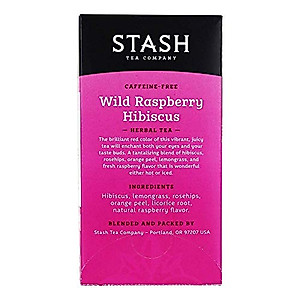 Stash Tea Tea Wild Raspberry Hibiscus 20 Tea Bags