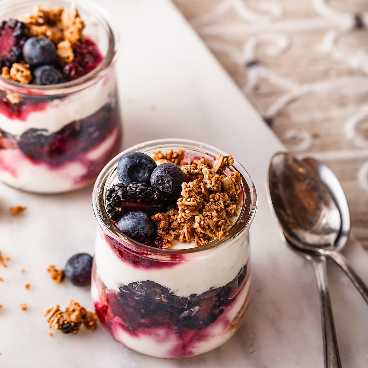 purely elizabeth Ancient Grain Granola Certified Glutenfree Vegan NonGMO Coconut Sugar Delicious Healthy Snack , Blueberry Hemp, 12 Ounce