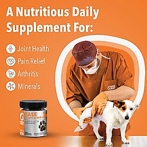 Green Gruff Dog Hip & Joint Supplement - Organic Dog Arthritis Supplement w/Glucosamine, MSM, Turmeric - Made in USA - Joint Mobility, Reduced Inflammation, Arthritis Pain Relief for Dogs - 90 Chews