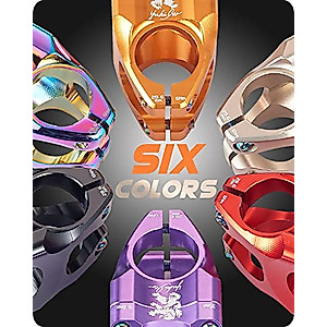 Bike Stem 35mm Short MTB Handlebars Riser Ultra-Light CNC Aluminum Alloy 31.8*28.6mm For Mountain bike Enduro Trail AM XC FR DH Bicycle Parts (Black)