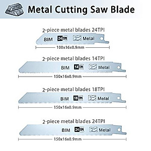 36PCS Reciprocating Saw Blades LEILUO Pruning Saw Blade for Wood Metal Plastic Sawsall. Blades Set fit DeWalt Bosch Makita Milwaukee Porter-Cable Ryobi Ridgid Black&Decker Skil Craftsman