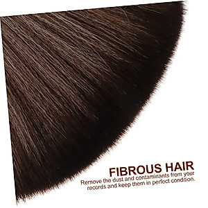 Parliky Cleaning Brush Vinyl Record Turntable Record Vinyl Dust Brush Record Dust Remover Haircut Brush Nail Commode Pan Soft Bristle Cleaning Cd Beech Soft Fur