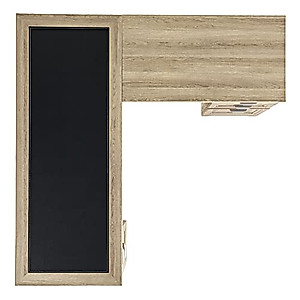 Realspace® Magellan 59"W L-Shape Corner Desk, Blonde Ash