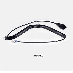 OvisLink NEC Phone Headset with Noise Canceling, Built-in Acoustic Shock Protection & Include RJ9 Quick Disconnect Cord | Call Center Headset Compatible with All NEC Telephones, HD Voice