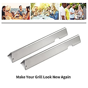 Zemibi Grill Flavorizer Bars Replacement for Weber 66030, 66033, Weber Genesis II LX 400 Series ...