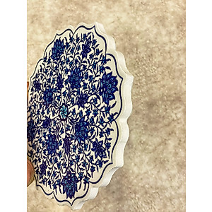 Istanbul Art Workshop 7 inches Decorative Ceramic Trivet, Tile Trivet, Turkish Trivet, Ceramic Trivets For Hot Dishes, Kitchen Trivet, Table Trivet, Hot Pad, Kitchen Decor Blue,Red,White Large