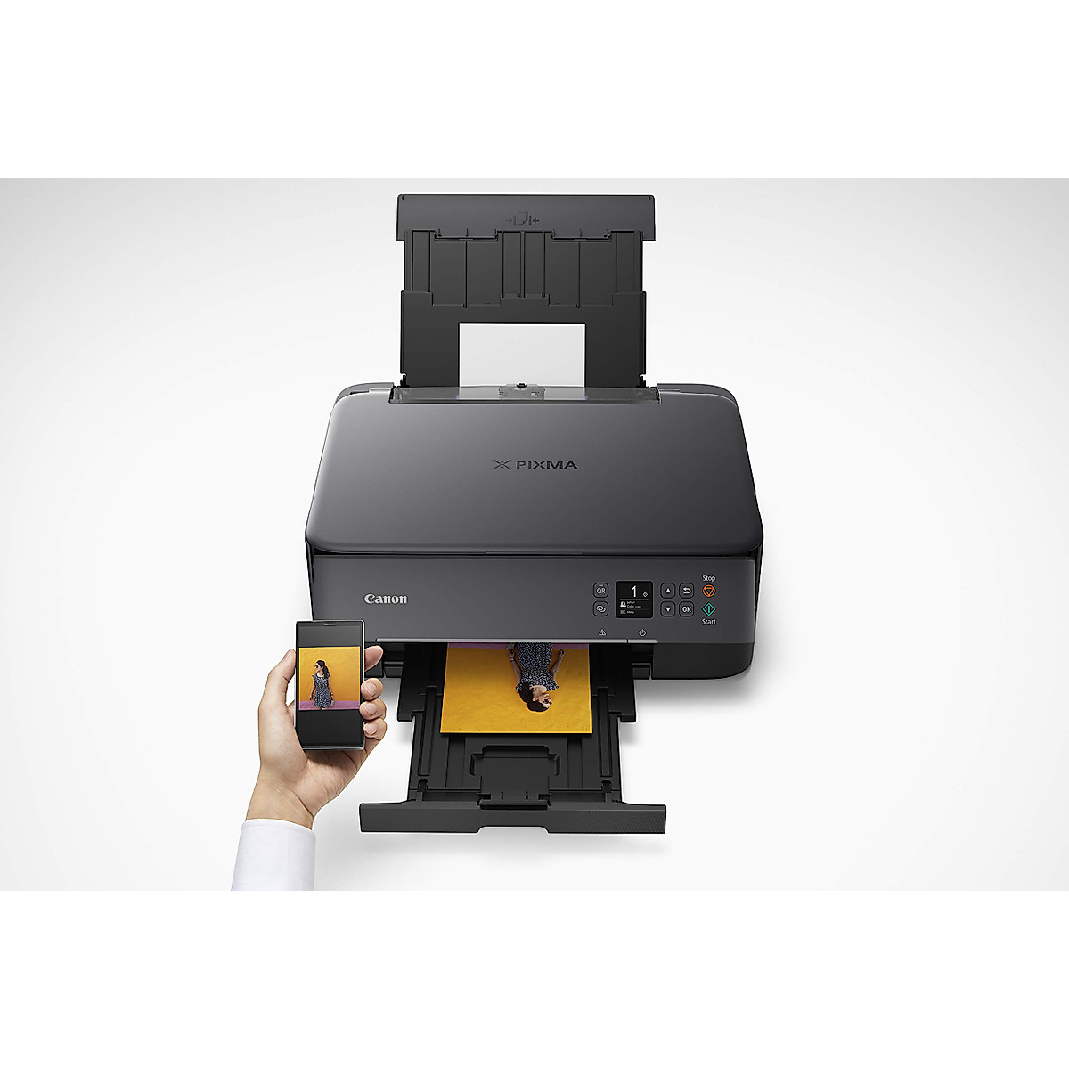 Canon TS5320 All in One Wireless Printer, Scanner, Copier with AirPrint, Black, Amazon Dash Replenishment Ready