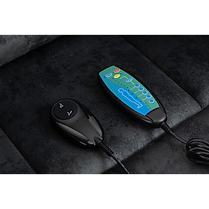 KoiHome 33.5" Electric Power Lift Recliner Chair Sofa with Massage Heating Function for Elderly, Side Pockets, Remote Control, 3 Positions, High-Tech Lift Relax Chair for Living Room, Blue