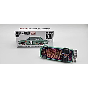Datsun 510 Pro Street KDO510 Light Green (Designed by Jun Imai) Kaido House Special 1/64 Diecast Model Car by True Scale Miniatures KHMG008