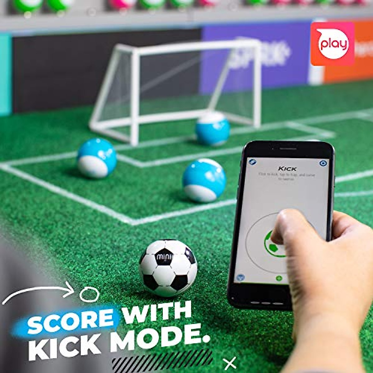 Sphero Mini Soccer: App-Enabled Programmable Robot Ball - STEM Educational Toy for Kids Ages 8 & Up - Drive, Game & Code with Play & Edu App