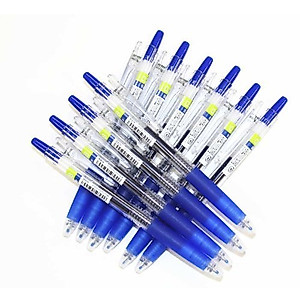 Pilot Juice Gel Rolling Ball Pens, Ultra Fine Point,rubber Body Type,-0.38mm-blue Ink-value Set of 10