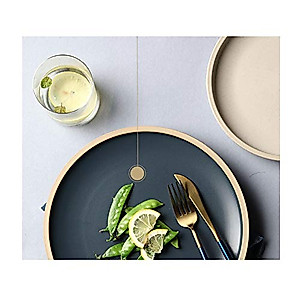 Ceramic Dinner Plates Everyday Use Breakfast Plate, Matte Glazed Dessert, Salad, Appetizer plate, 8 Inch Round Steak plate, Four Soft Color Salad Pasta Dinner Plates (Color : Gray, Size : 2pack)
