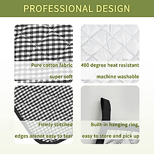 3Pack Heat-Resistant Pot Holders - Cotton Potholders, Hot Pads, and Trivets for Kitchen Clearance - Ideal for Cooking, Baking, and Outdoor Use