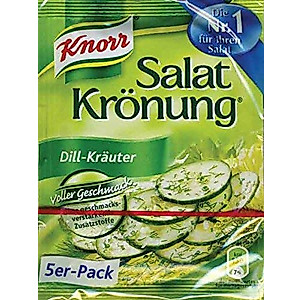 From Germany Knorr Salat Kronung Dill-Krauter Salad Herbs and Dill 5 Pack