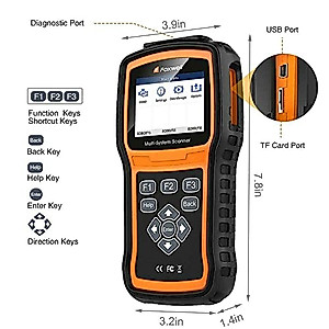 FOXWELL NT530 for Porsche 997 Multi-System OBD2 Diagnostic Scanner SRS ABS DPF EPB Airbag TPMS Battery Reset