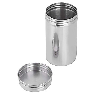 UPQRSG Stainless Steel Sealed Storage Jar, Portable Tea Coffee Beans Container, Metal Waterproof Small Bottle Multipurpose Container, Kitchen Cup for Tea Coffee Sugar Seasoning Storage[L]
