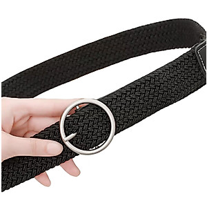 Swtddy 2 Pack Women's Stretch Braided Web Belts Elastic For Jeans Casual Pants Dresses Belt