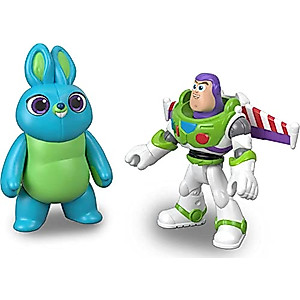 Fisher-Price Imaginext Disney Pixar Toy Story 4 Buzz Lightyear & Bunny Figure 2-Pack